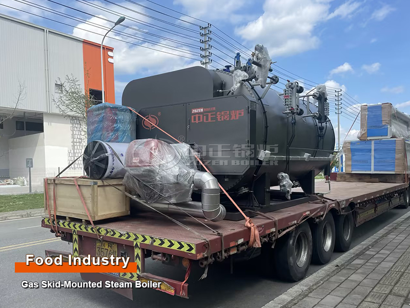 Food Industry 2 TPH Gas Fired Skid-Mounted Steam Boiler - Horizontal ...